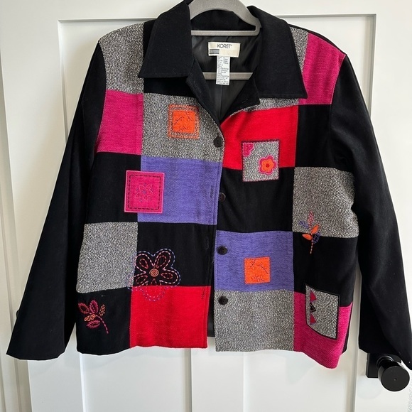 Koret | Jackets & Coats | Koret Vintage Jacket Shacket With Colorful ...